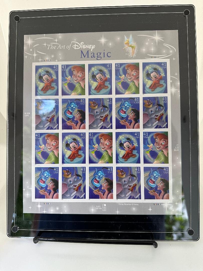 Art of Disney magic Collectable Postage Stamp Framed Artwork - Etsy
