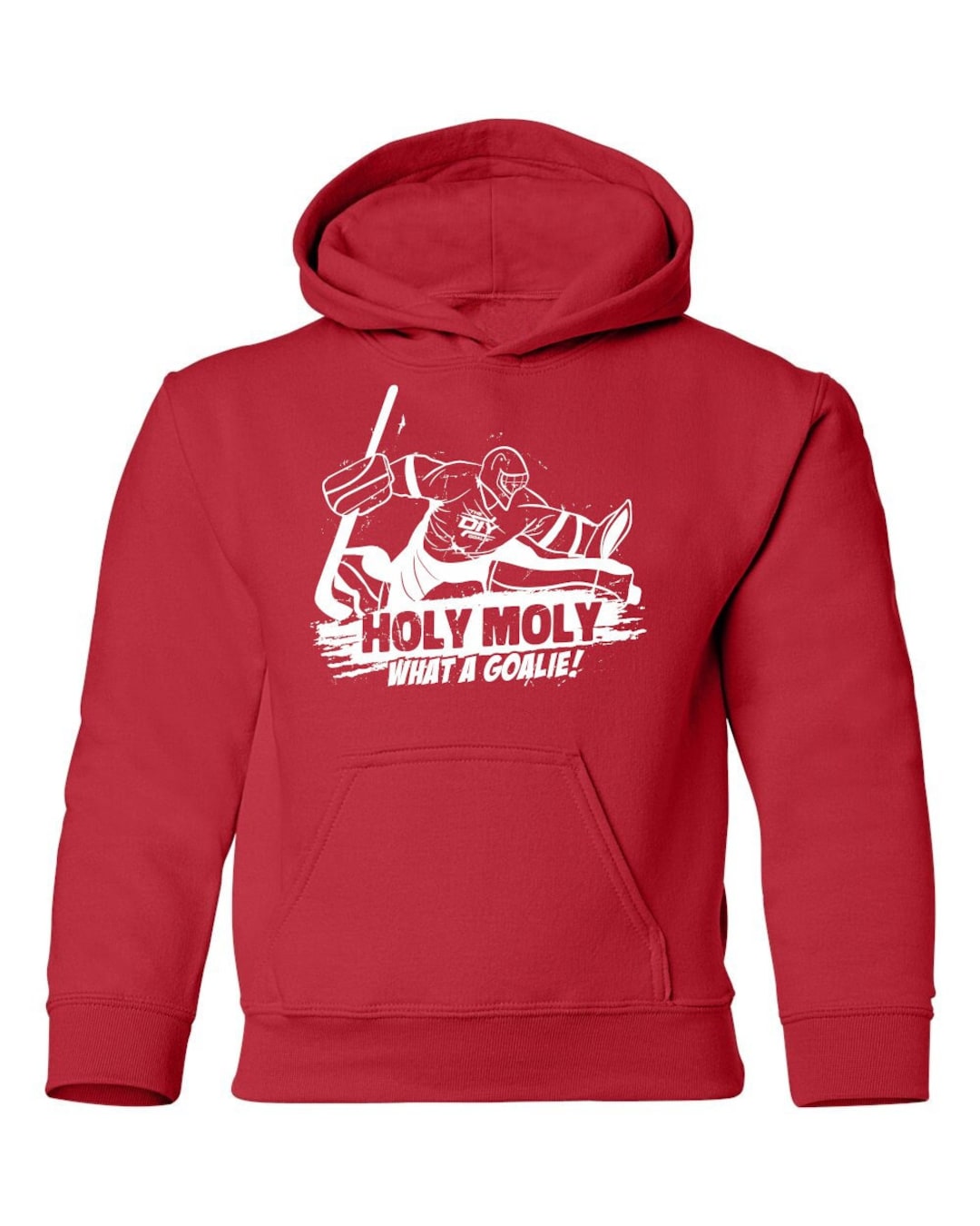 Holy Moly What a Goalie Youth Unisex Hoodie for Kids Gift for Hockey ...