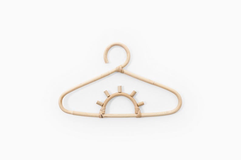 SUNRISE Kids Rattan Clothes Hangers - Etsy