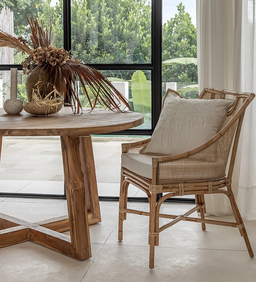 REYNA Weave Rattan Dining Chair - Etsy