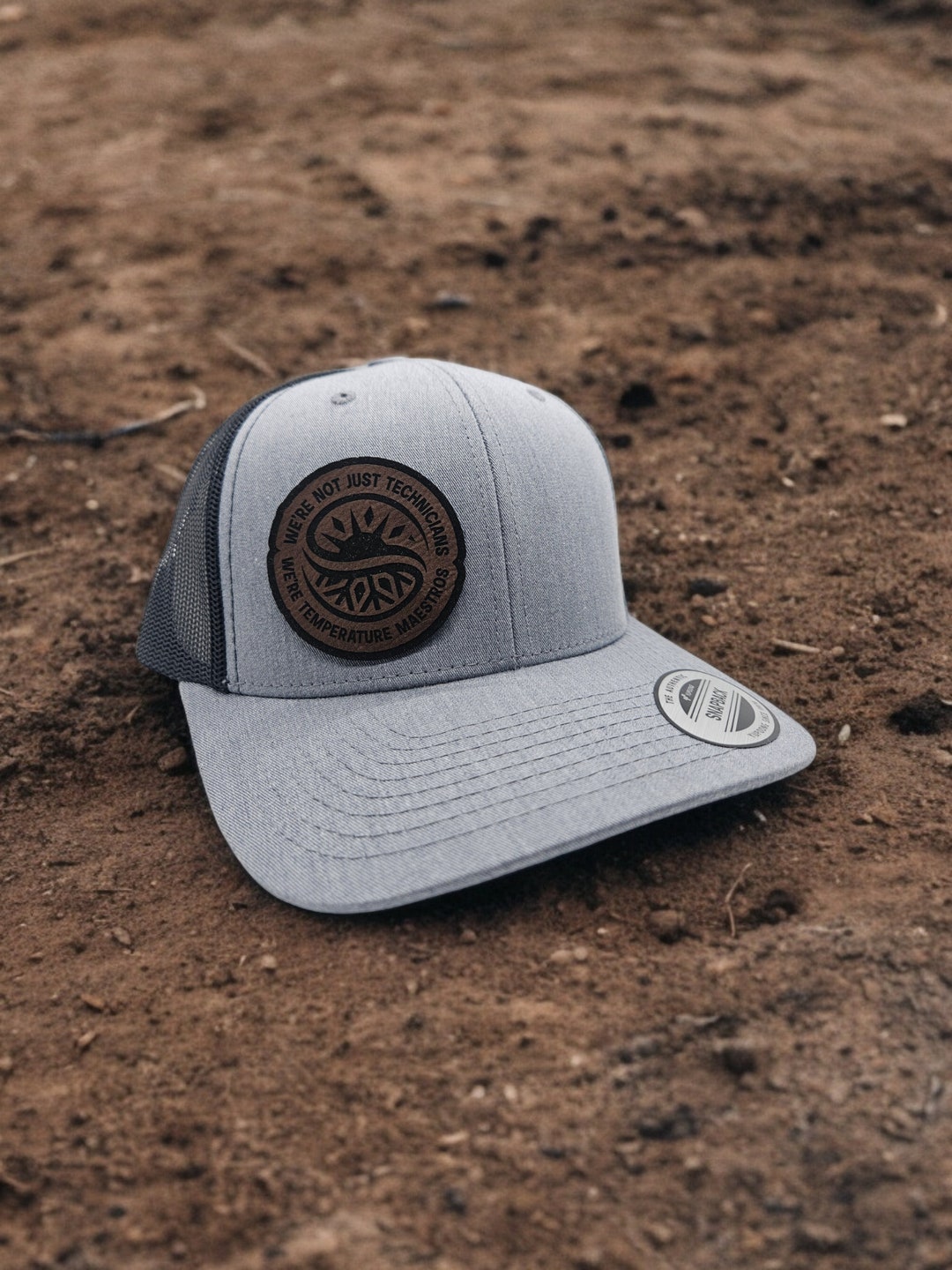 Hvac Hat Custom Hat Leather Patch Custom Hat - Etsy