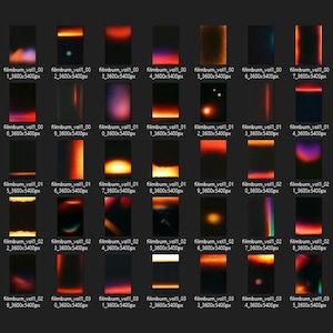 Film Burn Overlays: Vintage Light Leaks & Grain Textures (300 DPI Jpgs ...