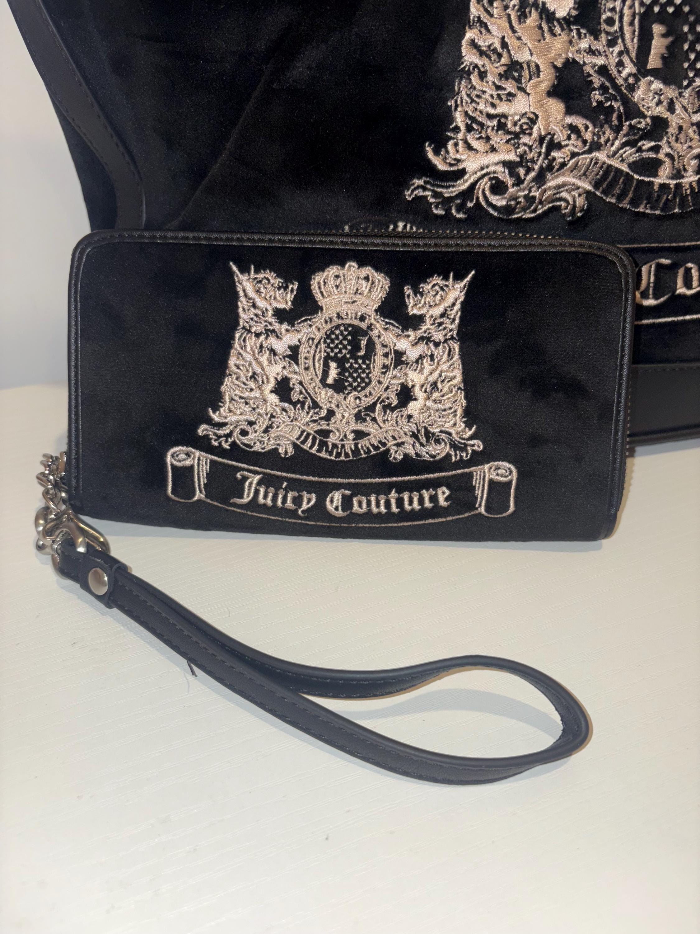 Juicy Couture UK Exclusive Twig Dog Large Tote Bag With Matching Wallet ...