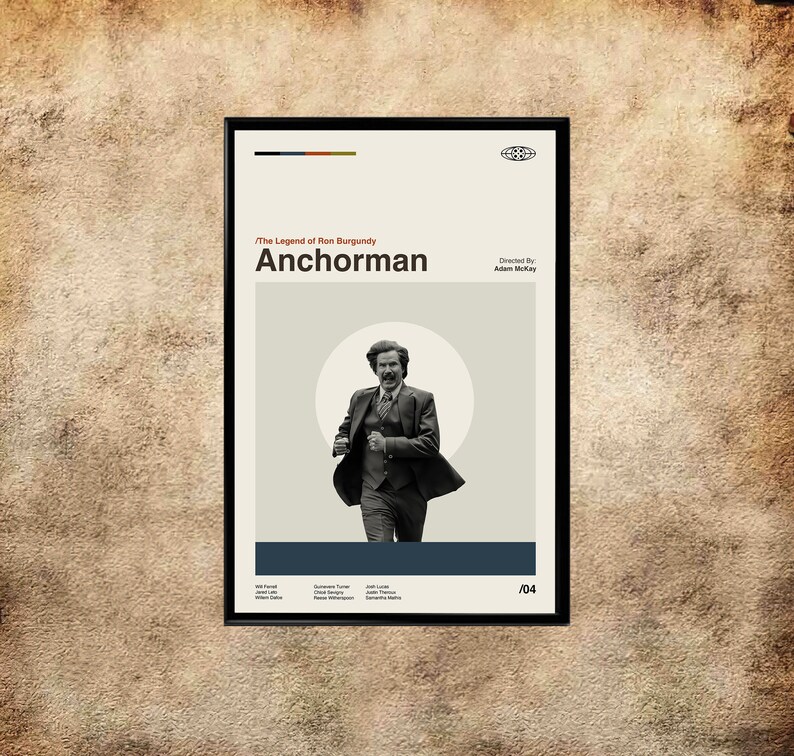 Anchorman the Legend of Ron Burgundy Poster, Adam Mckay, Movie Poster ...