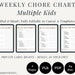 Weekly Family Chore Chart Editable and Printable Pdf | Family Chore ...