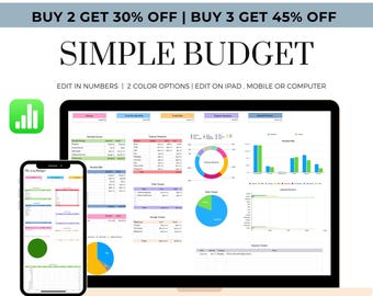Apple Numbers Expenses Tracker for Mac, iPad and Iphone, Expense ...