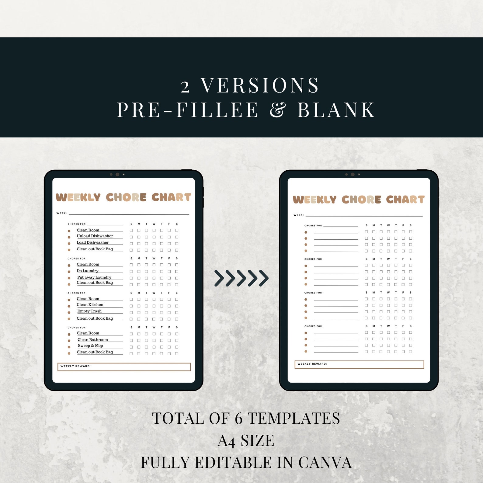 Weekly Family Chore Chart Editable and Printable Pdf | Family Chore ...