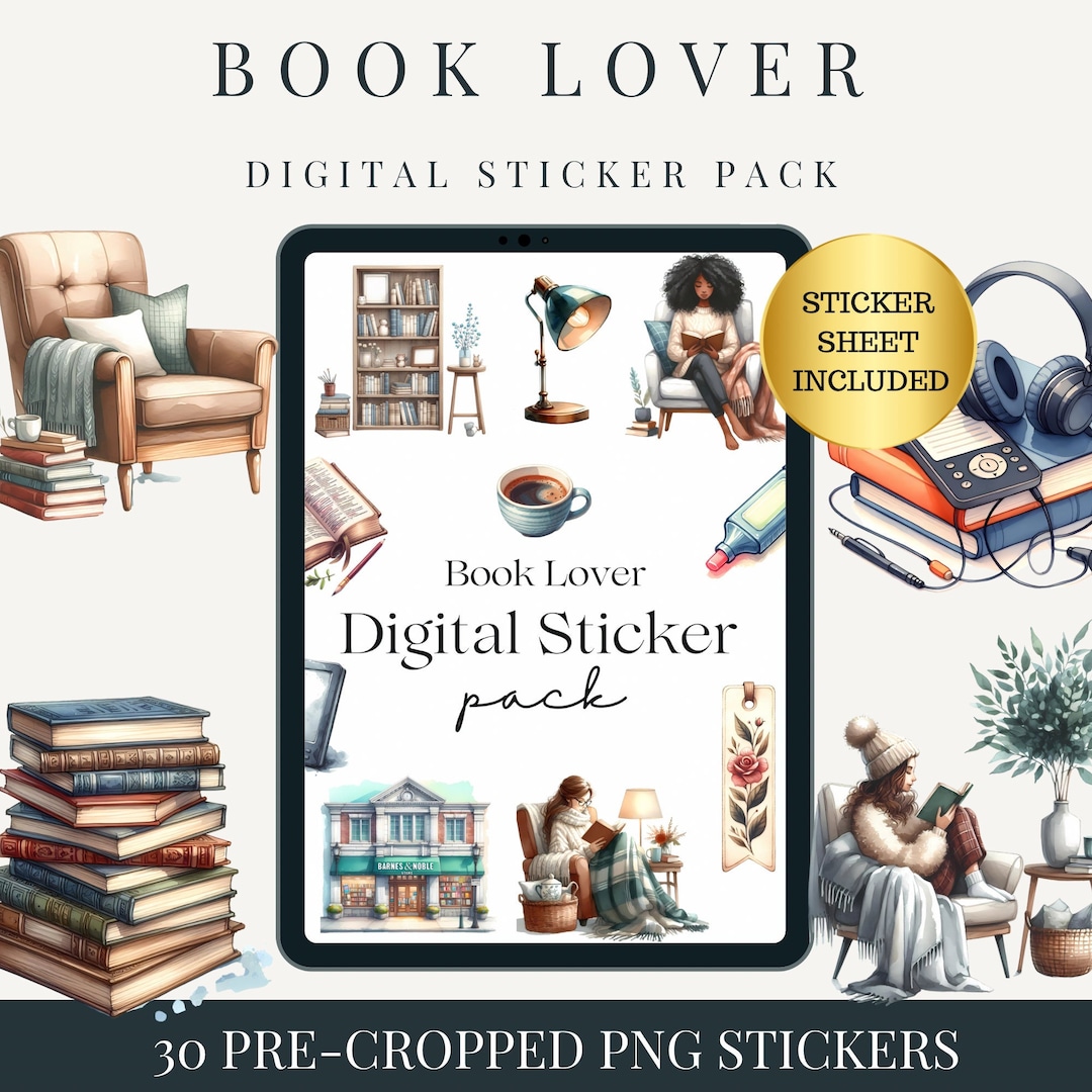Book Digital Goodnotes Sticker | Sticker Notes PNG | PNG Digital ...