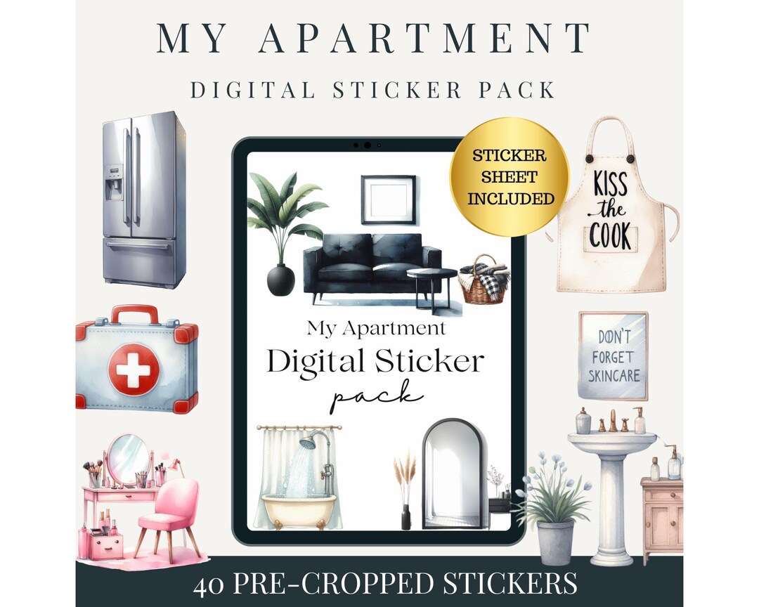My Apartment Digital Goodnotes Sticker | Sticker Notes PNG | PNG ...