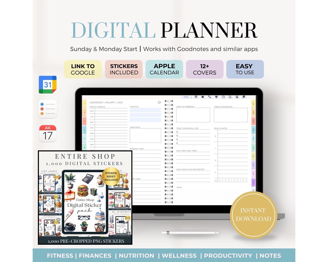 2025 Hyperlinked Digital Planner | 2025 Hyperlink Digital Planner ...