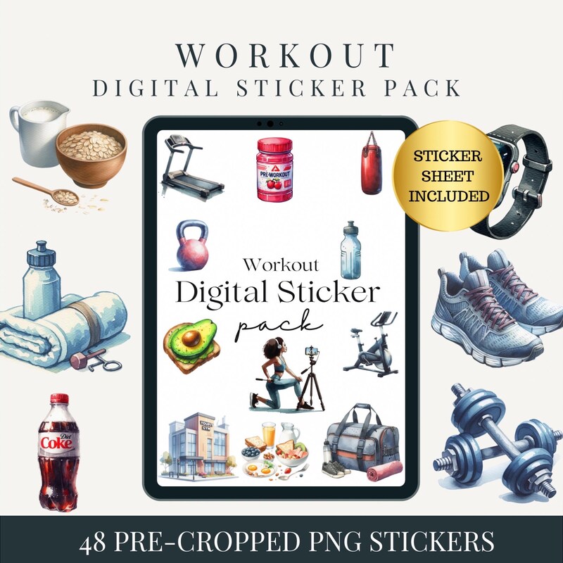 Fitness Planner Stickers - Etsy