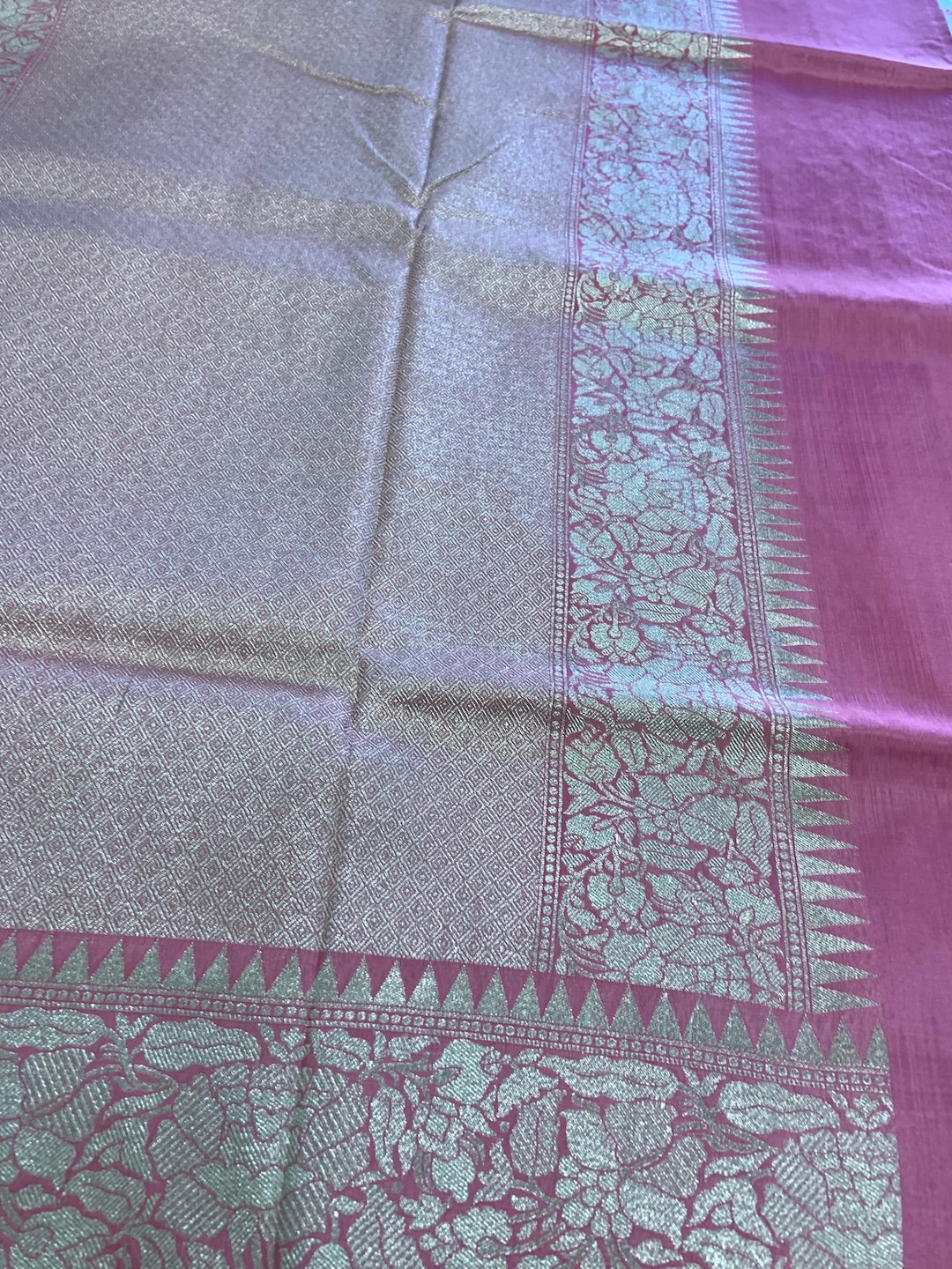 Beautiful Pure Silk Mark Banarasi Saree From Banaras India Weavers - Etsy