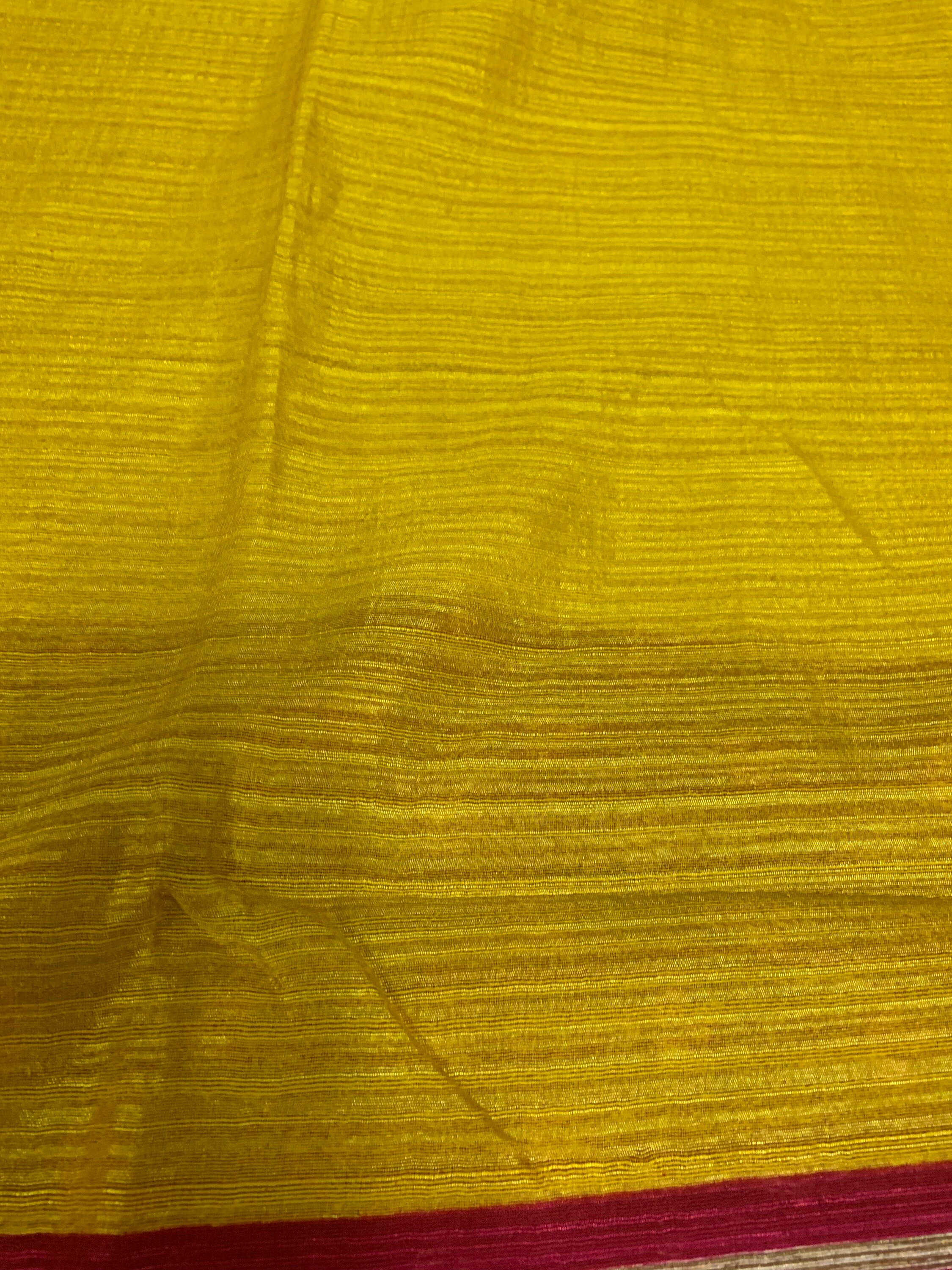 Yellow Color Matka Silk Saree With Flower Design - Etsy