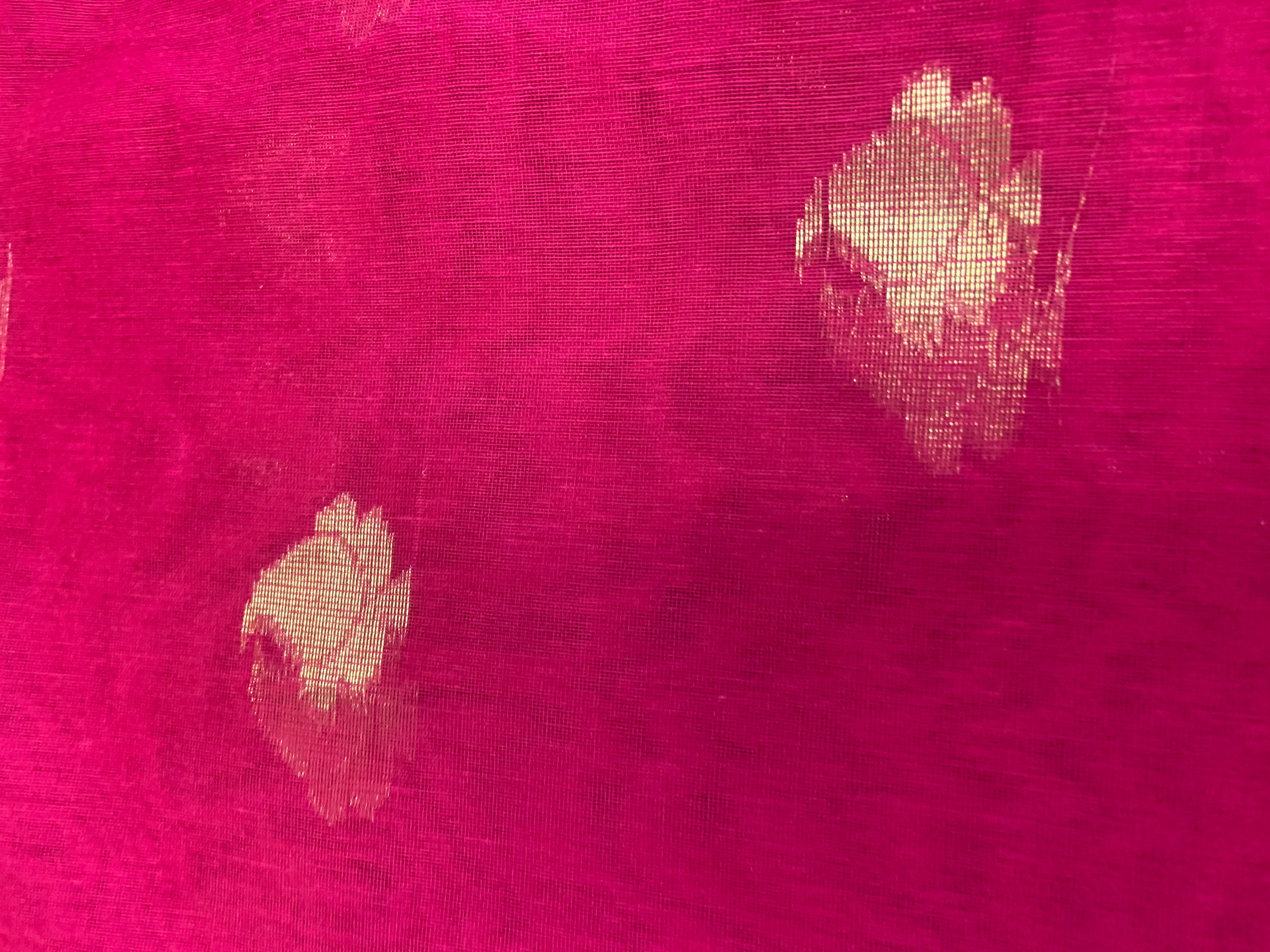 Exclusive Handmade Bengal Jamdani Design Raspberry Red Color Fancy ...