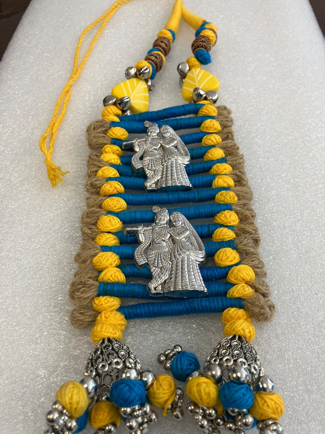 Handmade Indian Jewelry Made by Thread Beads ,jute and Oxidised - Etsy