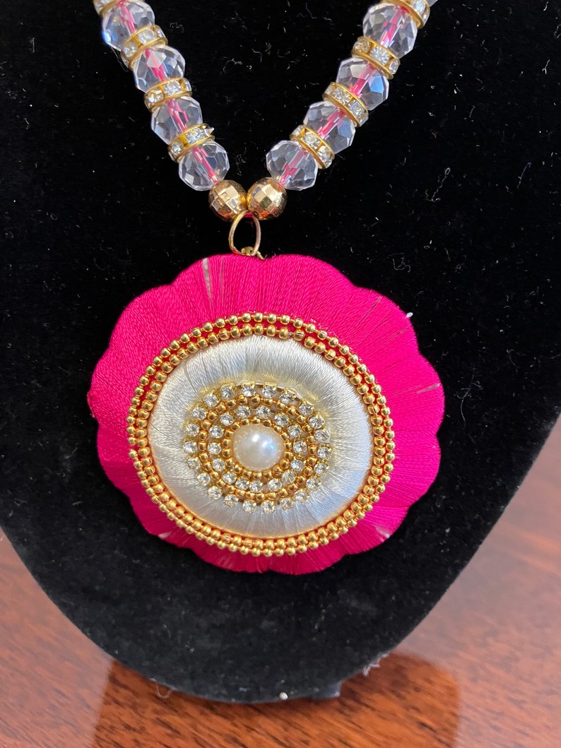 Handmade Thread Work Jewellery Set - Etsy