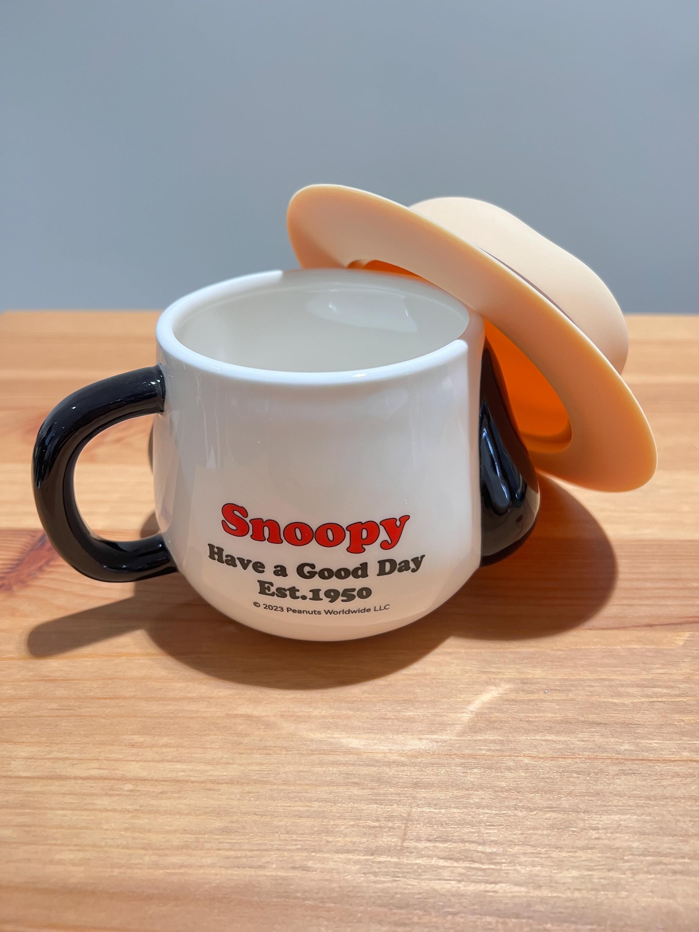 Snoopy Mug With Lid - 500ml - Etsy