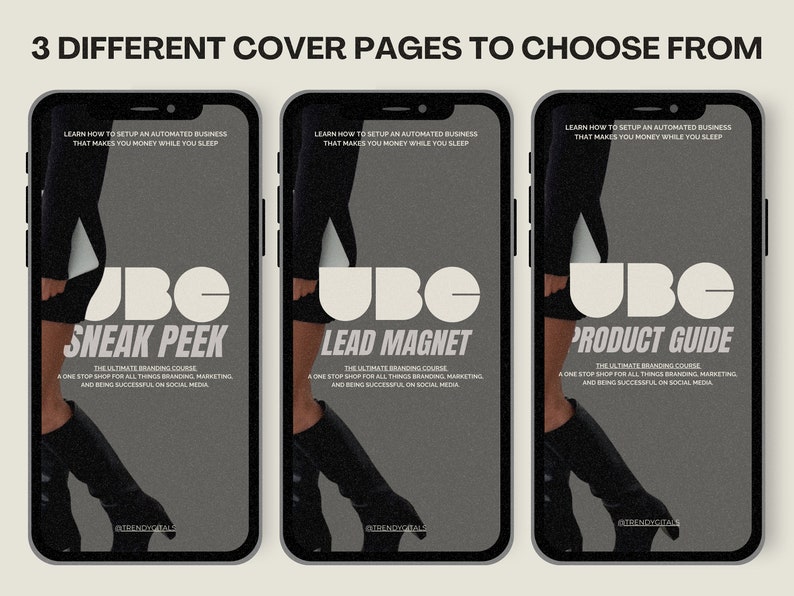 UBC Product Knowledge Guide UBC Lead Magnet UBC Sneak Peek Digital Marketing Guide With Master ...