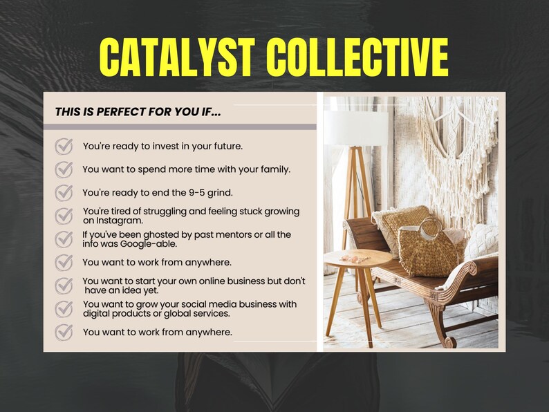 Catalyst Collective Instagram Business Course Make Money Online Digital Products Digital ...