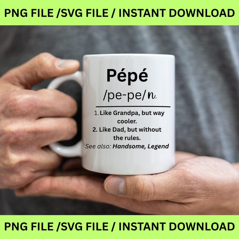 Pépé SVG/ PNG Digital File, Instant Download - Etsy