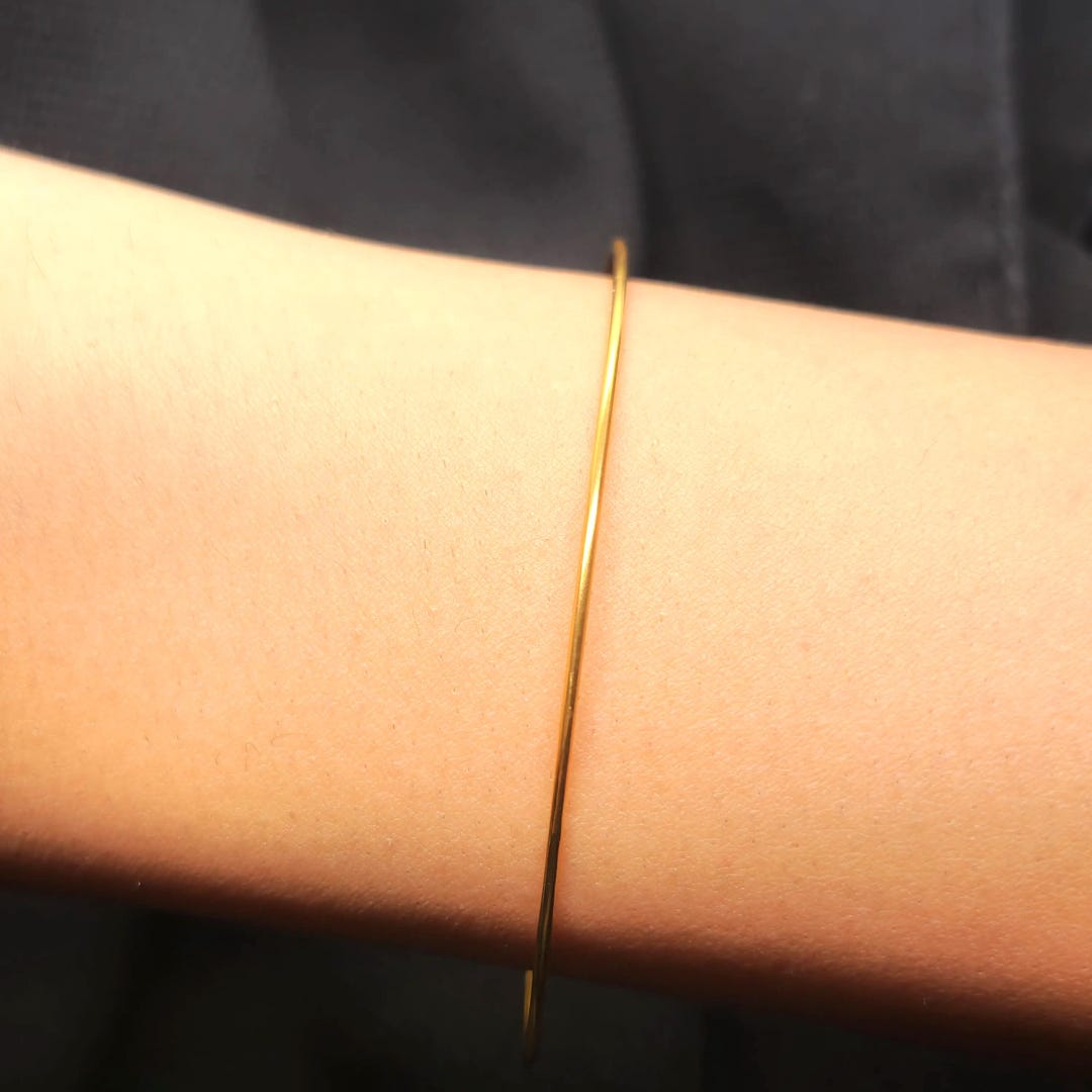Solid Gold Bangle Jewelry, 18k, 14k, 10k, Unique Bangles, Statement ...