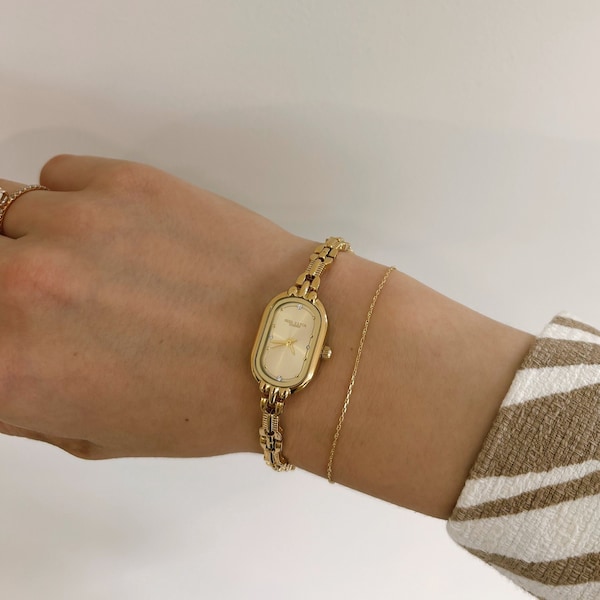Vintage Women Dainty Gold Watch - Etsy