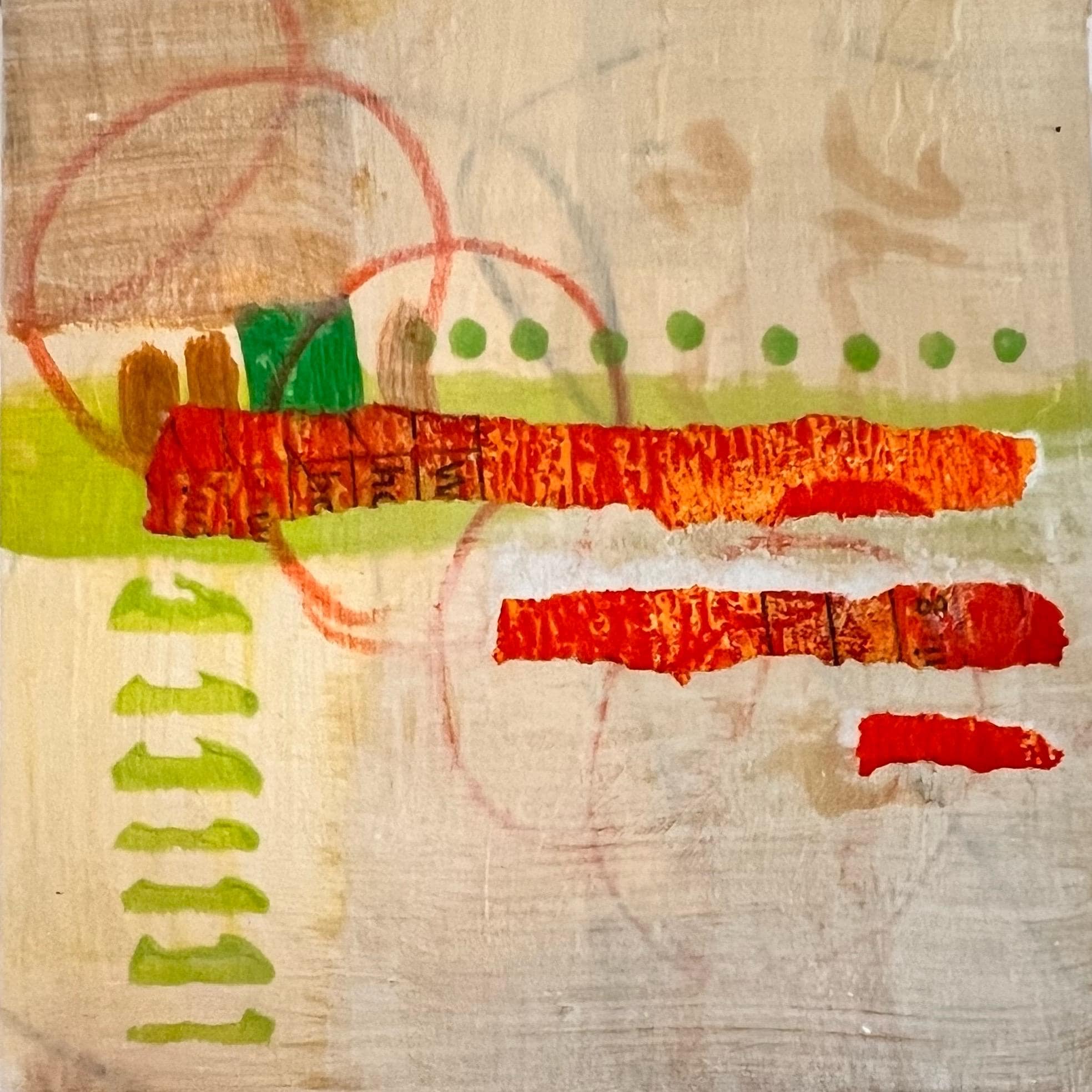 Abstract One of a Kind Painting, Small Expressionist Accent, Art Lover ...