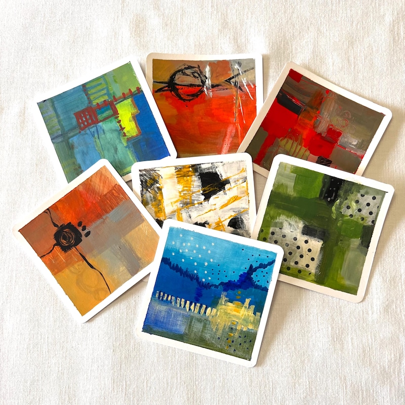 Small Abstract Art - Etsy