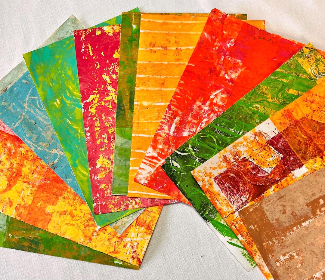 Collage Paper Pack, Modern Mixed Media Paper Sheets, Textured Paper ...