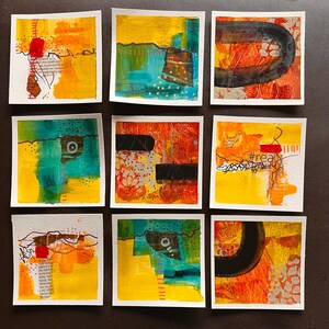 Small Modern Artwork, Original One of a Kind Art, Expressionist Style ...