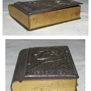 Vintage Book Shaped Pope Rosary Box, Pius XII Pontifex Maximus With ...