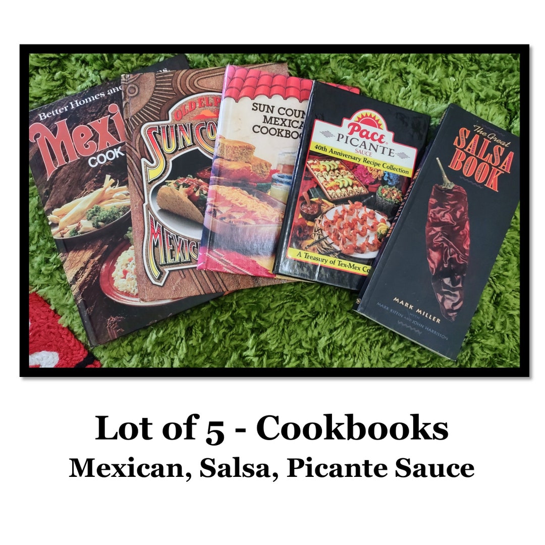 LOT of 5 - Vintage Mexican & Salsa Recipe Books, Old El Paso Sun ...