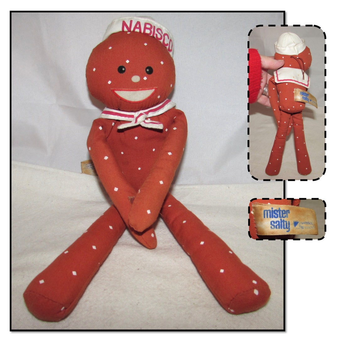 Vintage Mister Salty Stuffed Sailor Pretzel Doll, Advertising Nabisco ...