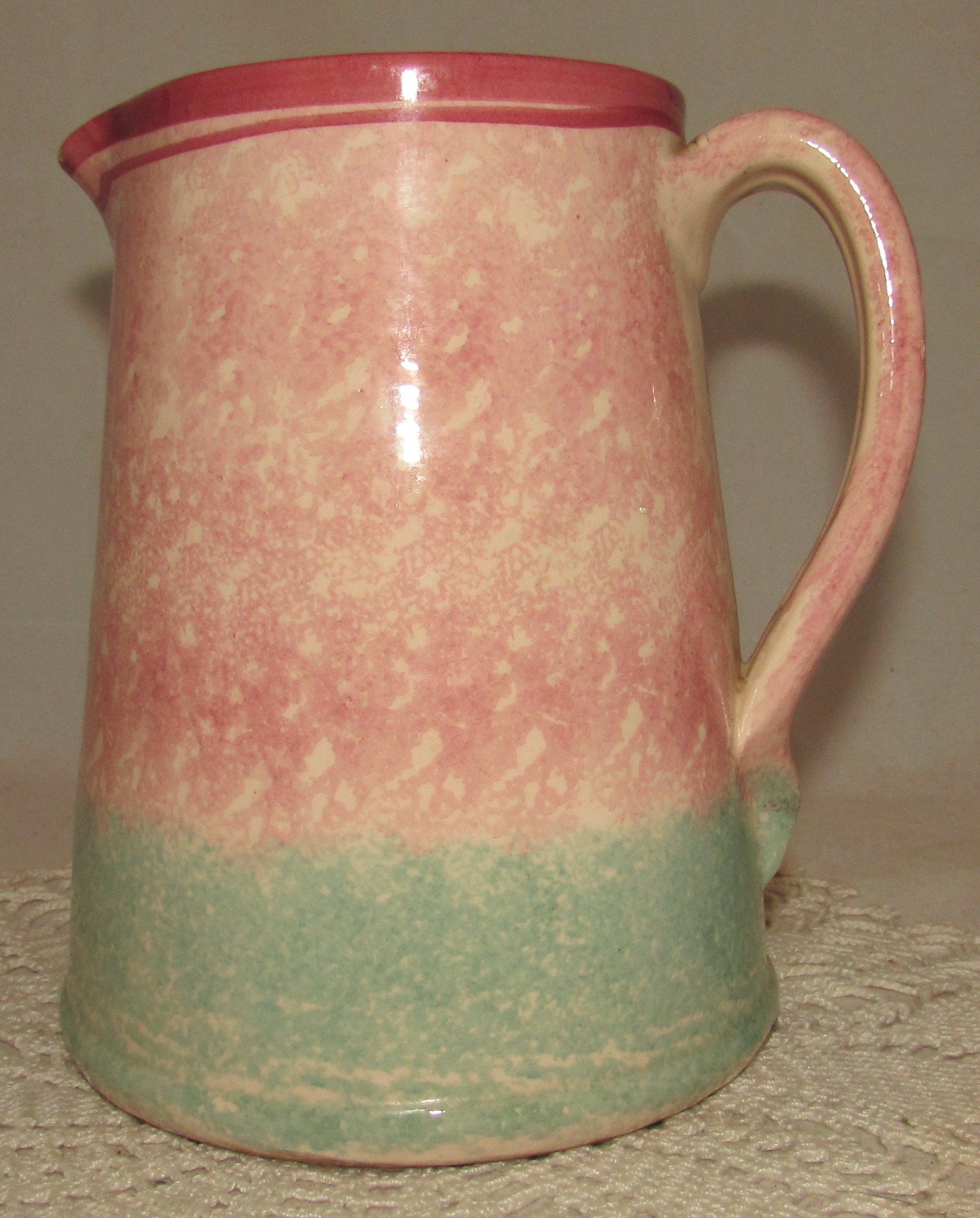Vintage Italian Redware Pottery Milk or Juice Pitcher by Lamas | Etsy
