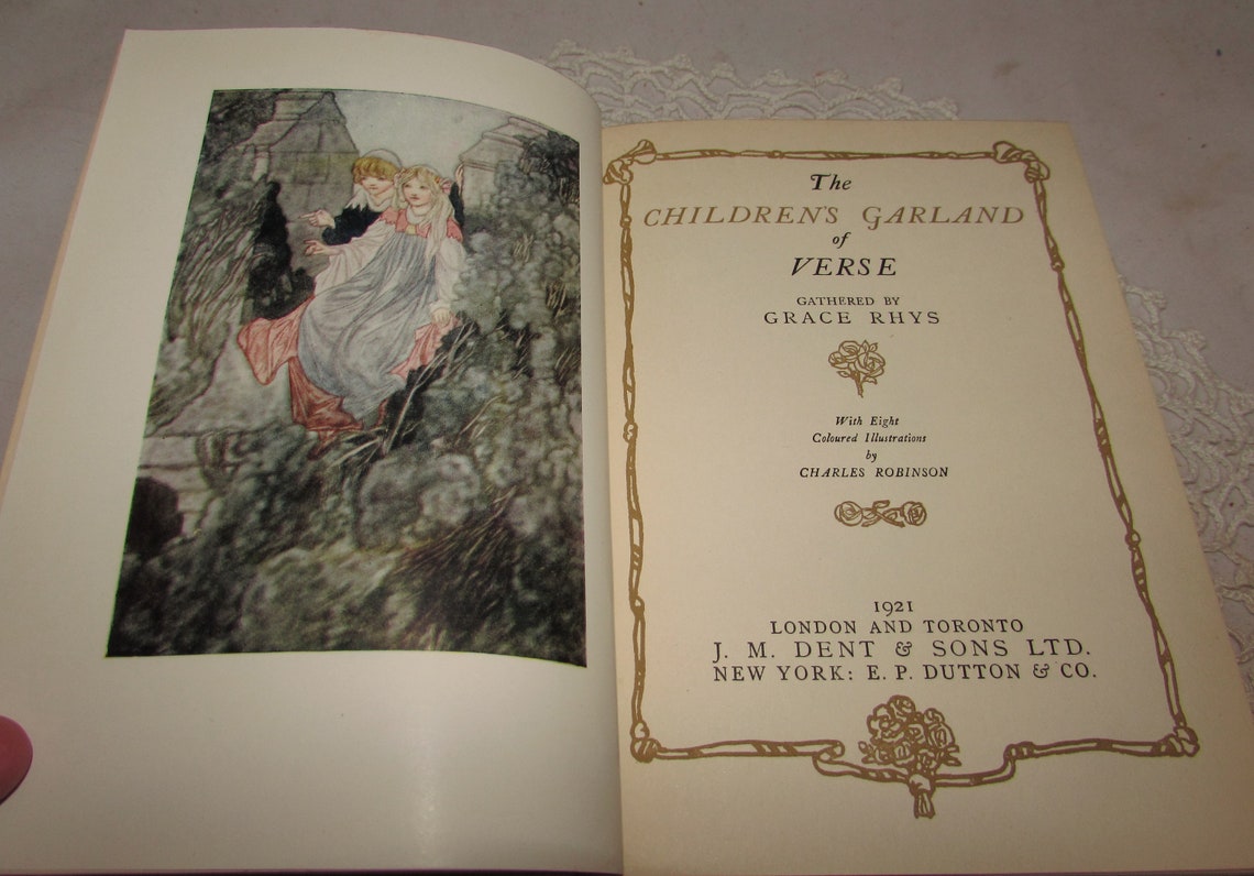 Vintage Hardcover Childrens Book the Children's Garland | Etsy