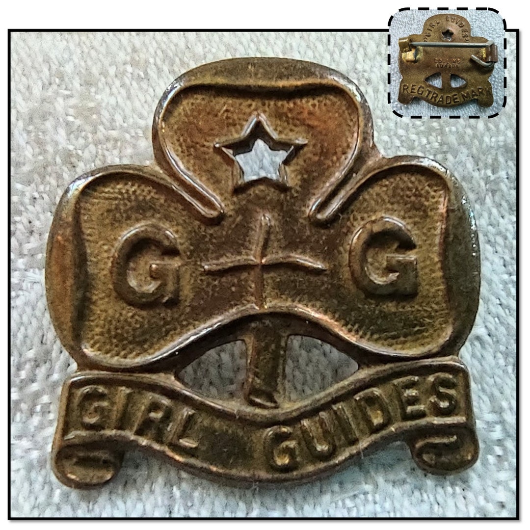 Vintage Girl Guides Scouting Pin, London - Etsy