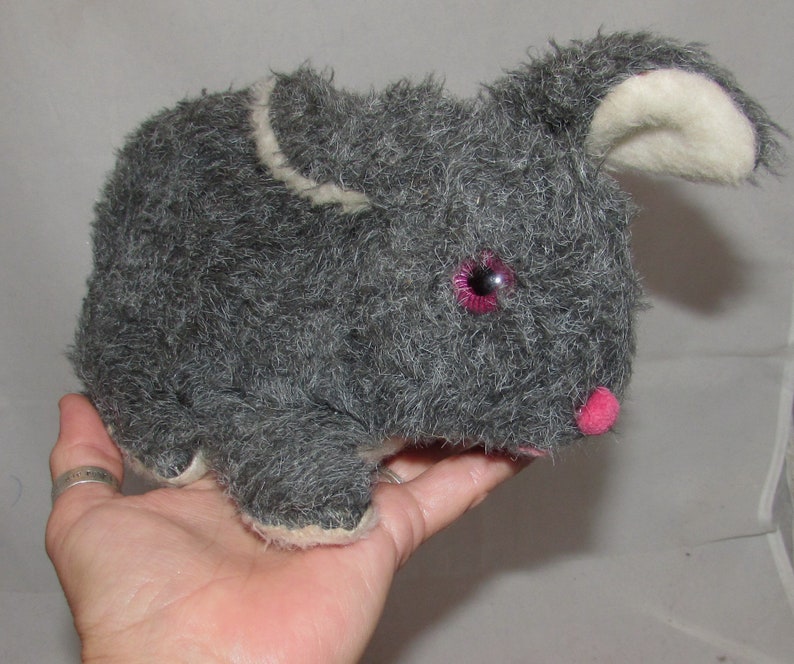 Vintage Gray Bunny Rabbit Plush Toy by Commonwealth Toys | Etsy