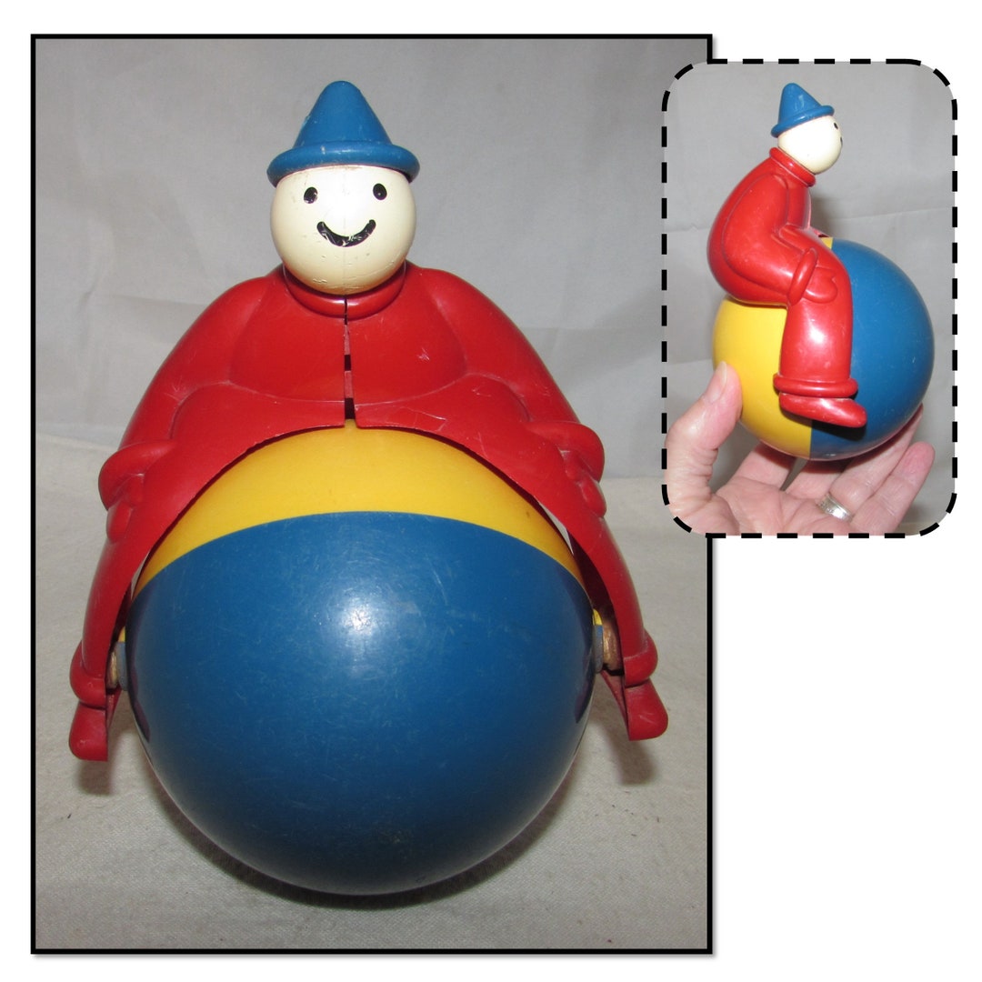 Vintage Hard Plastic Roly Poly Magic Man Toy by Ambi Toys - Etsy