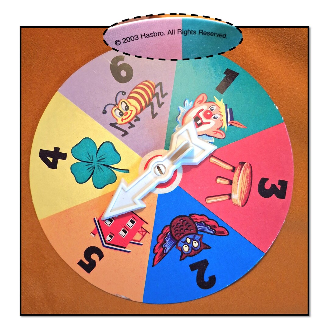 Vintage 2003 Hasbro Game Spinner for Chutes & Ladders Board Game - Etsy