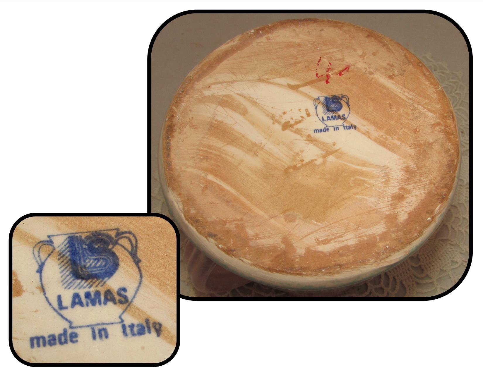 Vintage Italian Redware Pottery Milk or Juice Pitcher by Lamas | Etsy