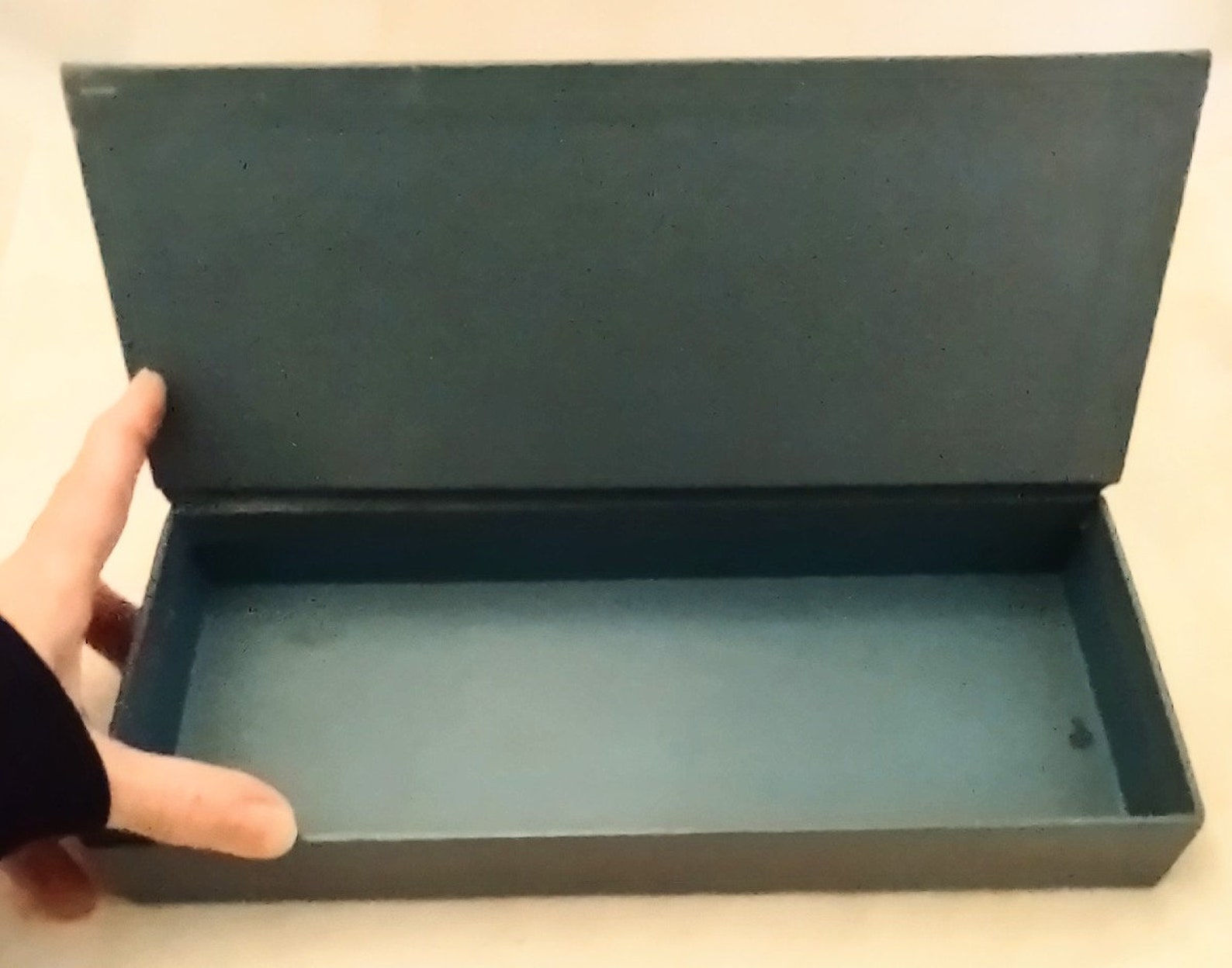 Vintage Gray Blue Kraft Caramels Candy Box With Raised Greek Scene With ...