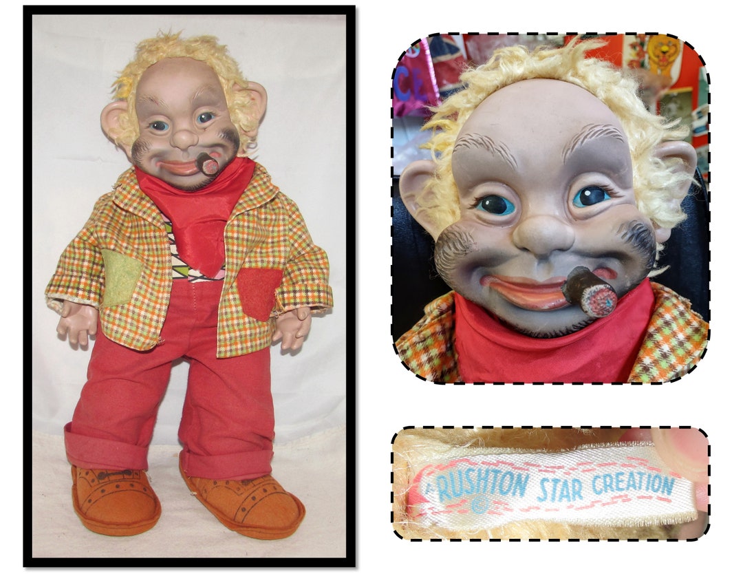 Vintage Rubber Face & Hands Blonde Hobo Doll by Rushton - Etsy
