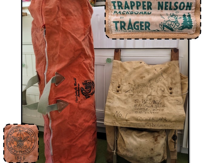 Vintage Wooden Backpack Frame, Forest Service Backpack, US Forest ...