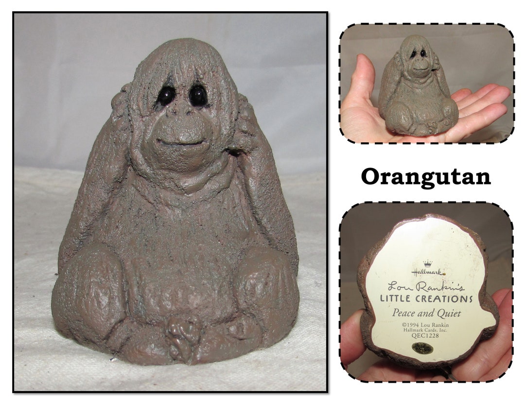 Vintage 1994 Hallmark Lou Rankin Little Creations Orangutan Monkey ...