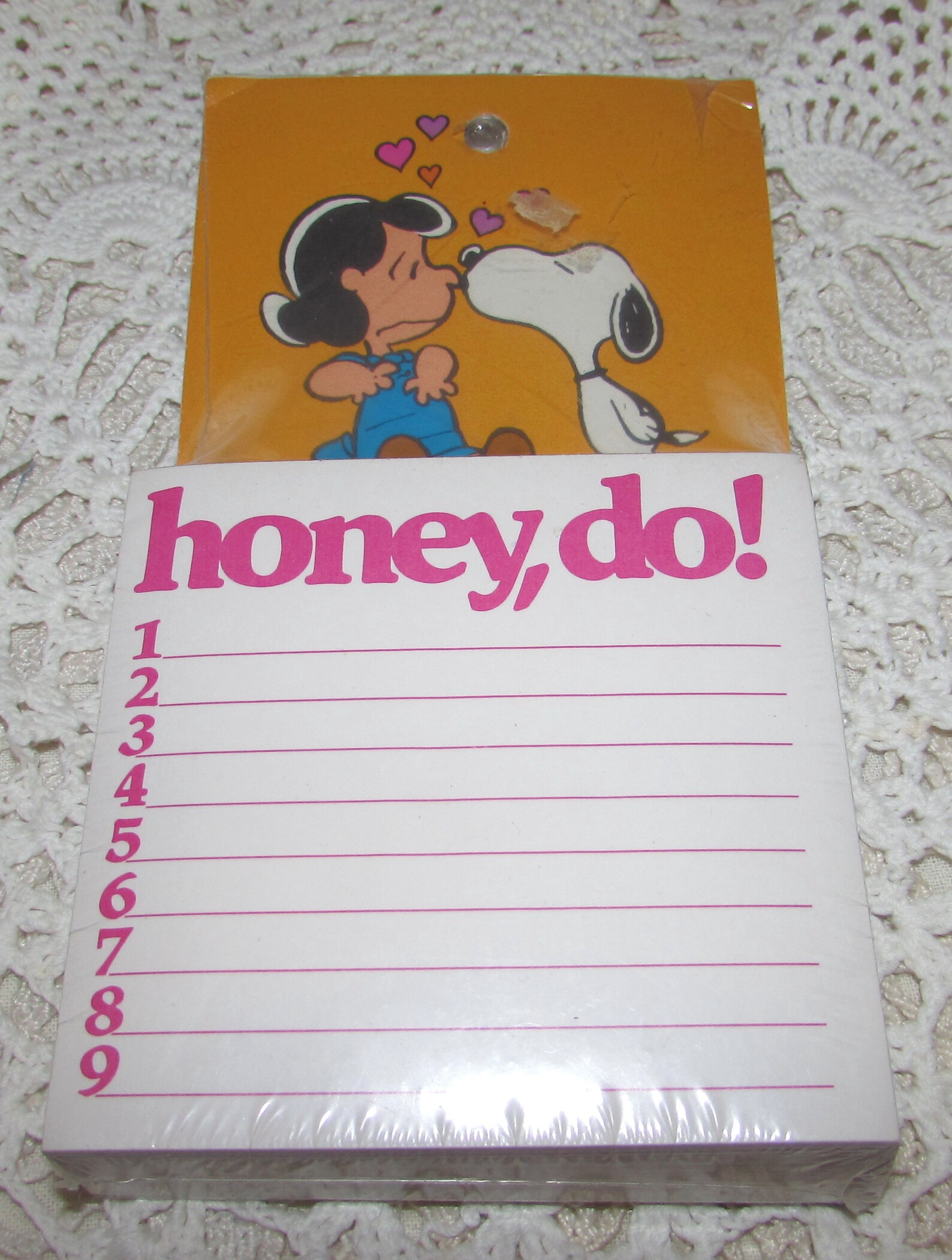 Vintage Jumbo Jotter Note Pad Peanuts Characters Lucy & - Etsy