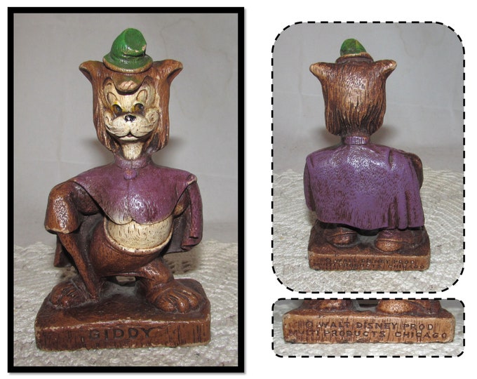 Vintage Syroco Wood Composite Pinocchio Character, Gideon Giddy ...