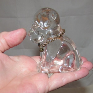 Vintage Clear Glass Mopey Puppy Dog Candy Container - Etsy