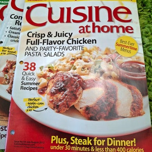 6 Issues - Cuisine at Home Magazines, Cooking, Baking - Etsy