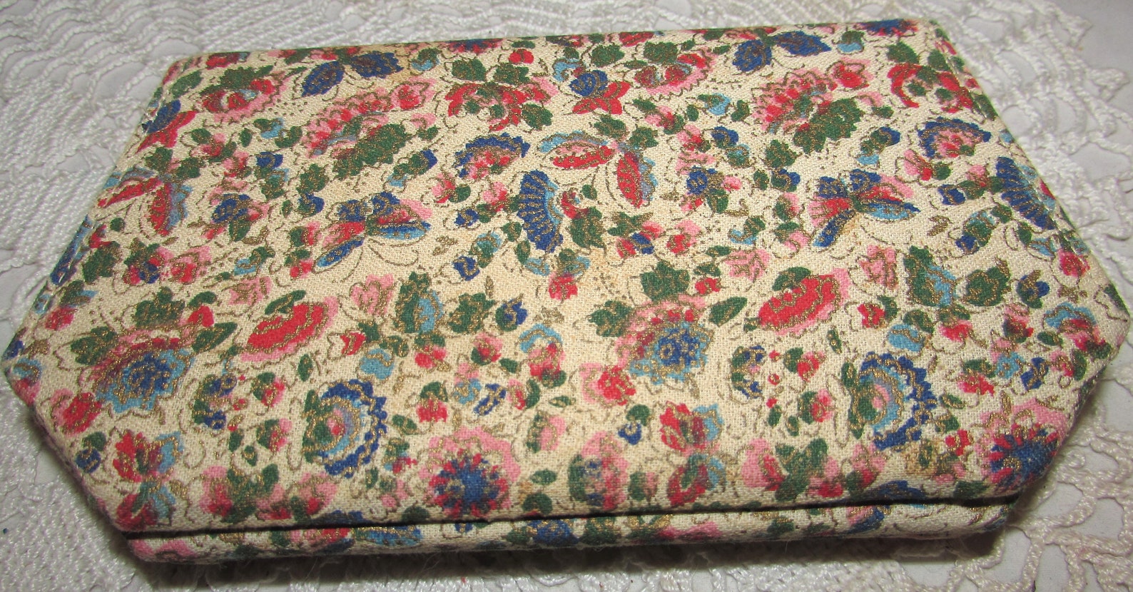 Vintage Stiff Fabric Accordion Clutch Purse W/ Snap Closure - Etsy