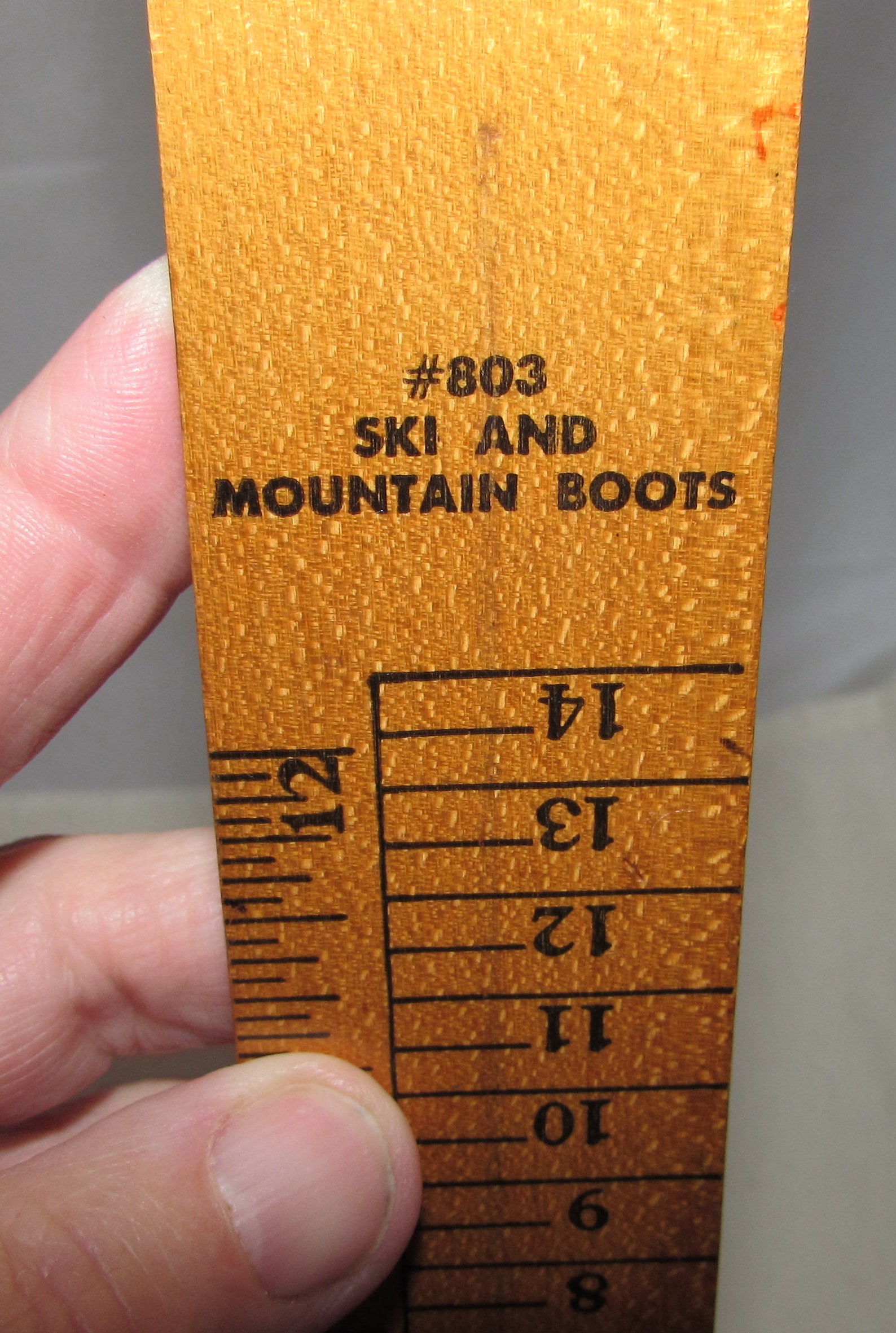Vintage Ski & Mountain Boot Sizing Wood Stick by Measuring - Etsy